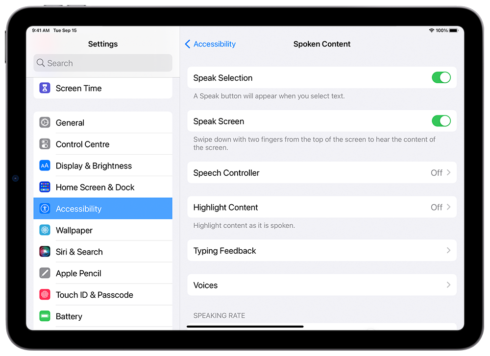 iOS iPad - Centre For Accessibility Australia