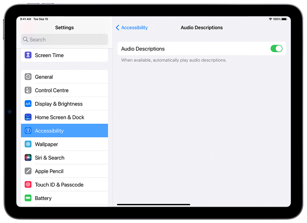 iOS iPad - Centre For Accessibility Australia