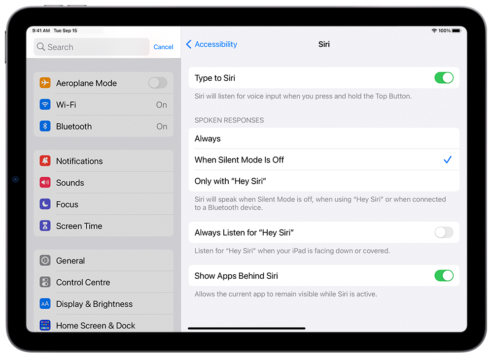 iOS iPad - Centre For Accessibility Australia