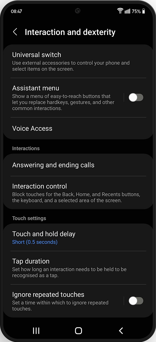 Samsung Smartphone - Centre For Accessibility Australia