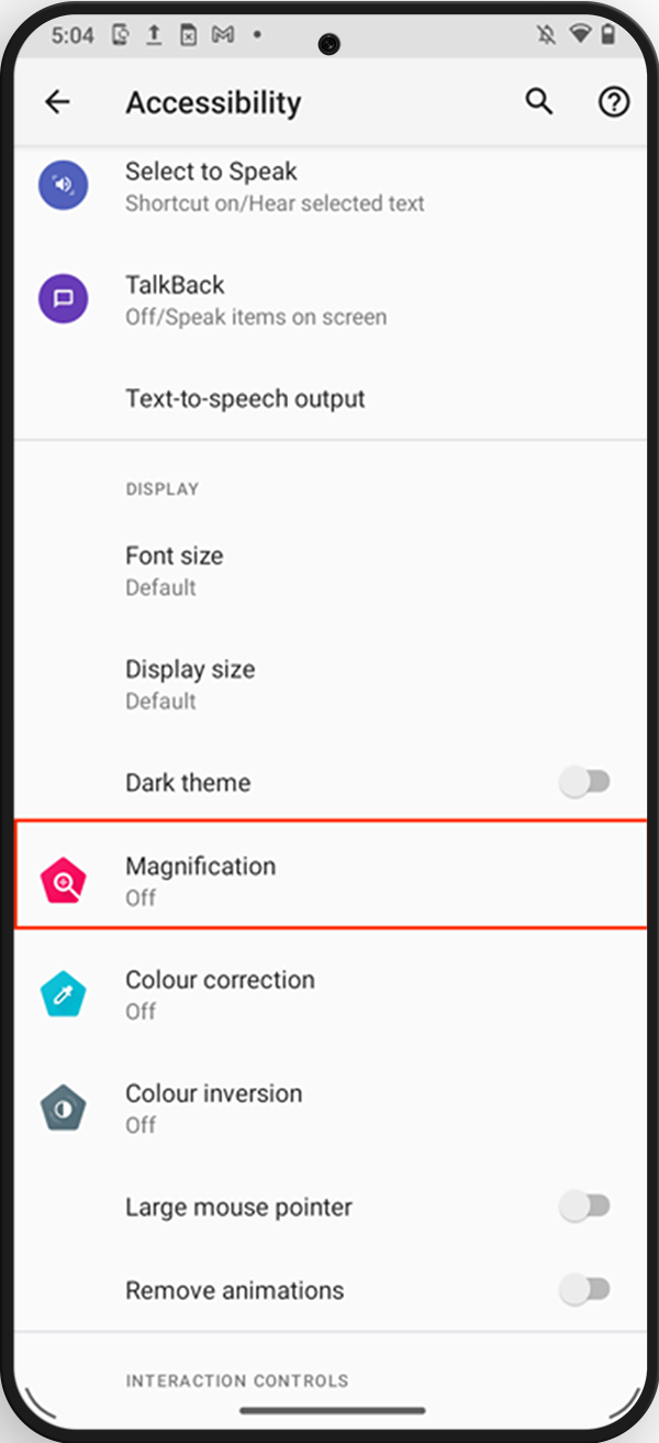 Stock Android Smartphone - Centre For Accessibility Australia