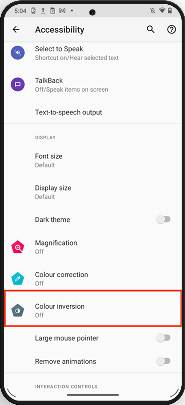 Stock Android Smartphone - Centre For Accessibility Australia