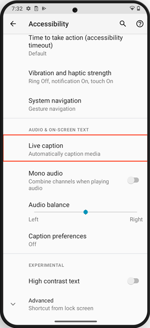 Stock Android Smartphone - Centre For Accessibility Australia