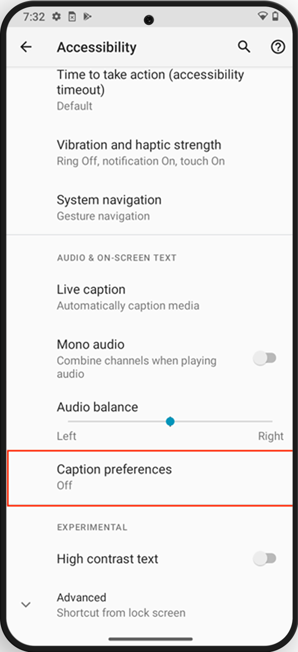 Stock Android Smartphone - Centre For Accessibility Australia