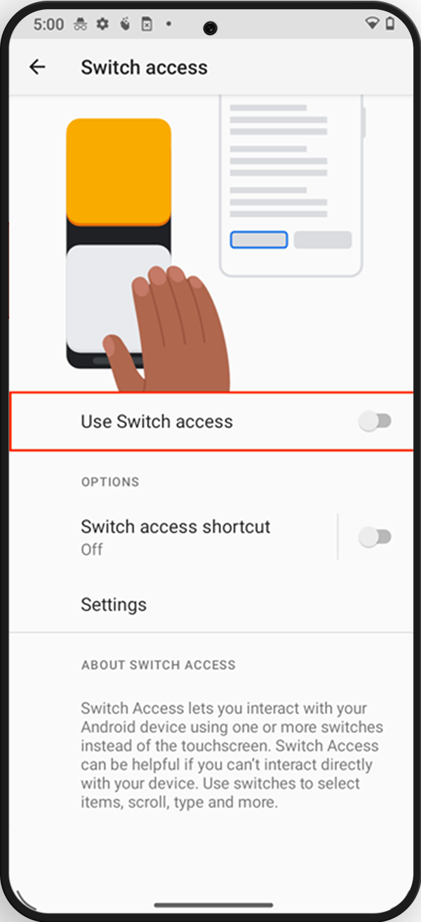 Stock Android Smartphone - Centre For Accessibility Australia