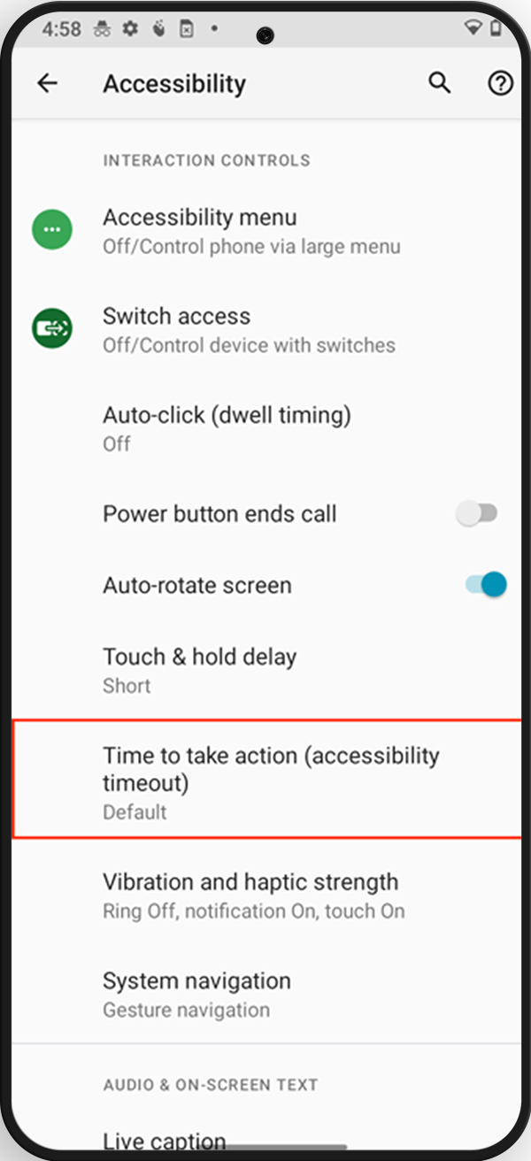 Stock Android Smartphone - Centre For Accessibility Australia