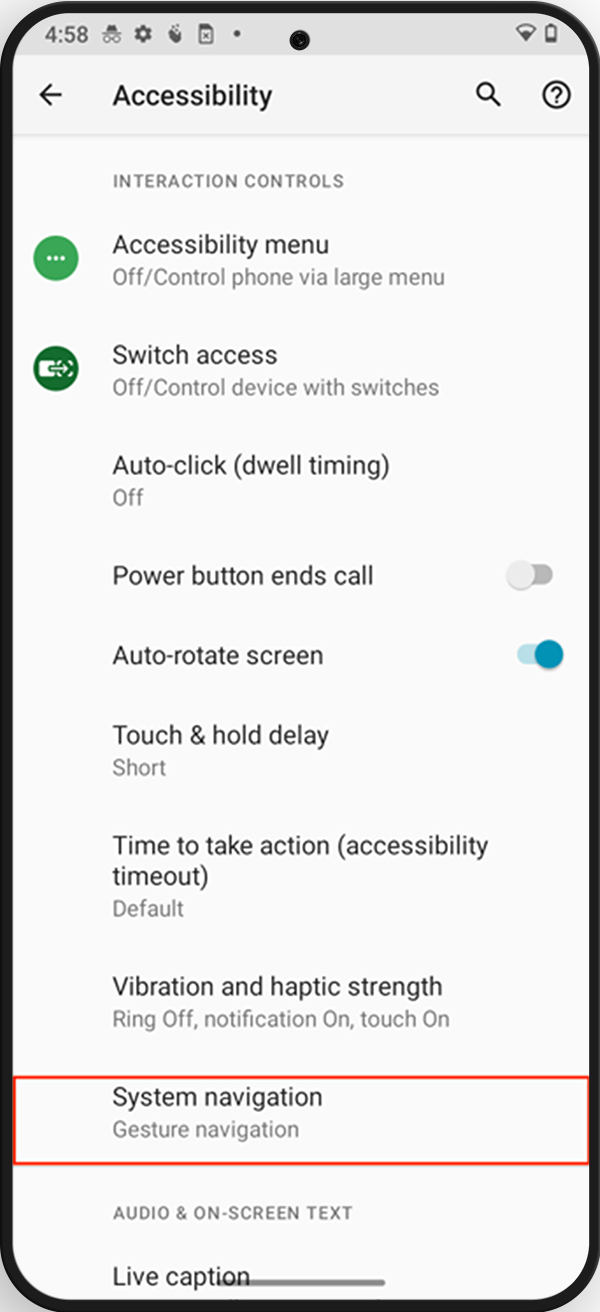 Stock Android Smartphone - Centre For Accessibility Australia