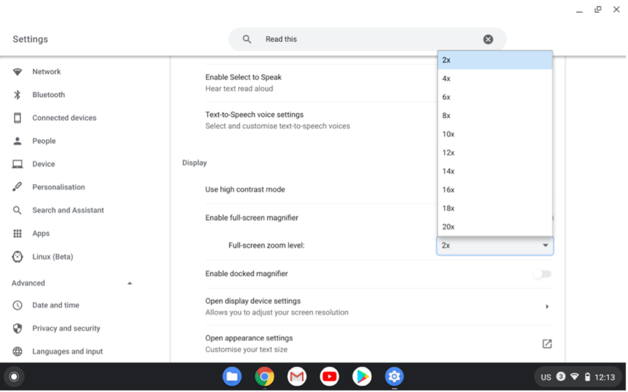 Chrome OS - Centre For Accessibility Australia