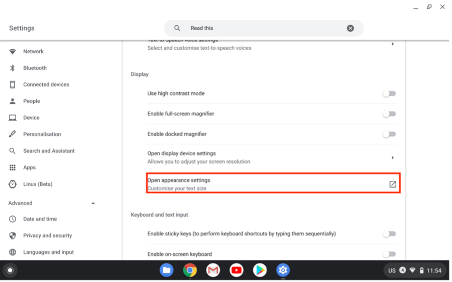 Chrome OS - Centre For Accessibility Australia