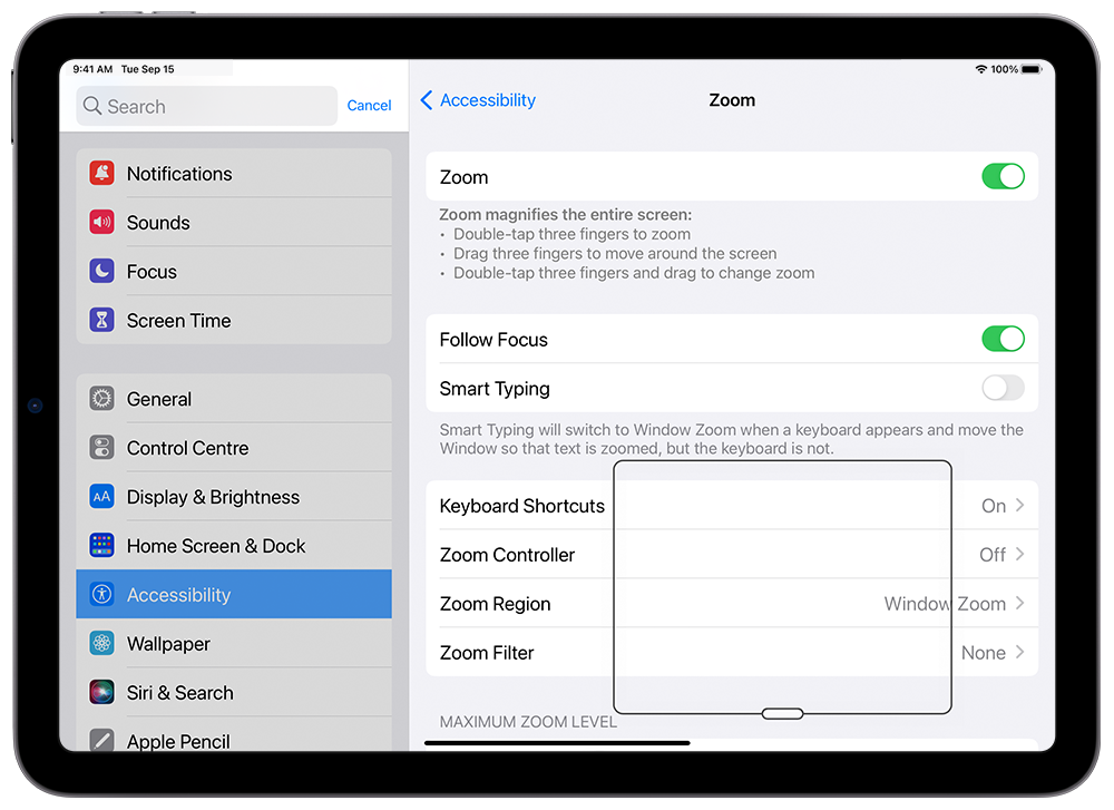 iOS iPad - Centre For Accessibility Australia