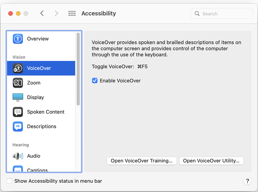 Mac OS - Centre For Accessibility Australia