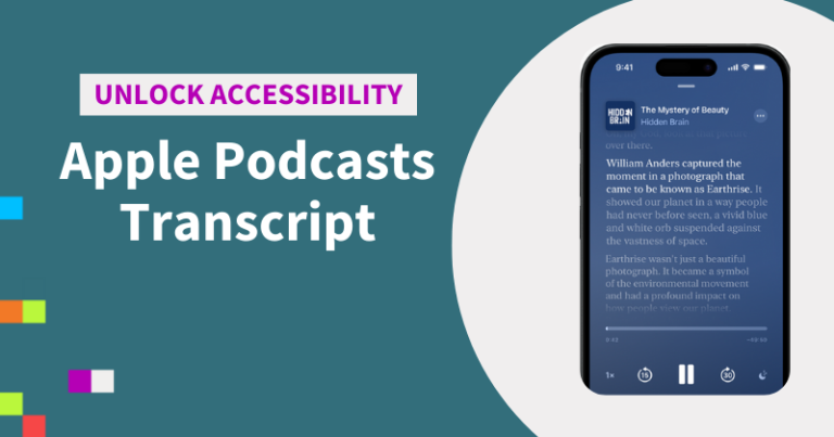 Apple Podcasts Introduces Transcripts. - Centre For Accessibility Australia