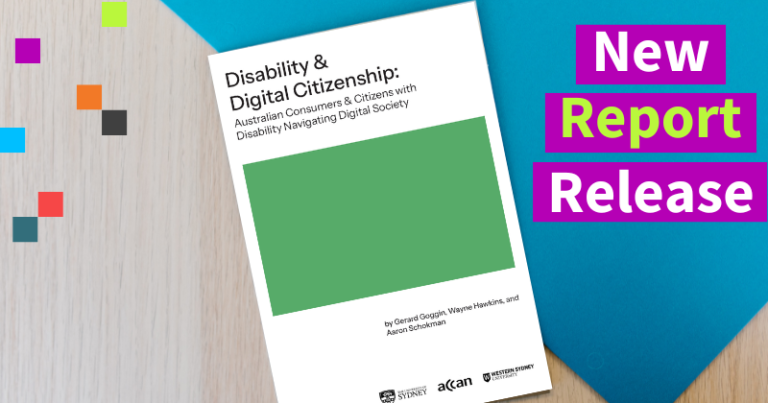 New Report Release: Disability and Digital Citizenship. - Centre For ...