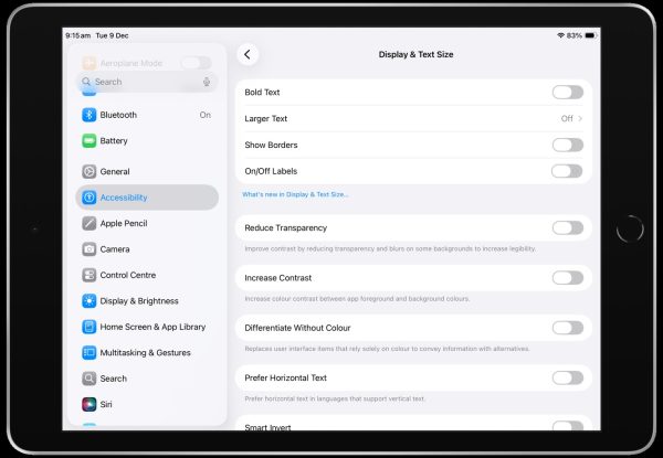 iOS iPad - Centre For Accessibility Australia