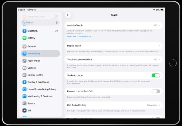 iOS iPad - Centre For Accessibility Australia